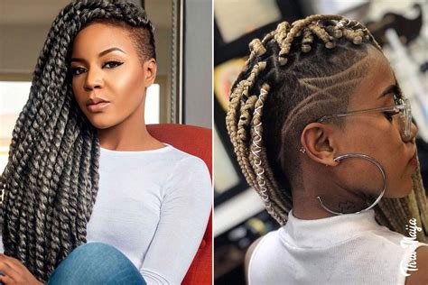 Box Braids With Shaved Sides Thrivenaija