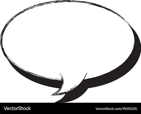 Hand Draw Comic Speech Bubble Royalty Free Vector Image