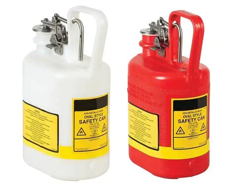 Elite Gss Type 1 Poly Safety Cans Flammable Corrosive Container