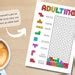 Adulting Tracker PRINTABLE Journal Page Monthly Tracker Fun Habit Tracker Adult Task
