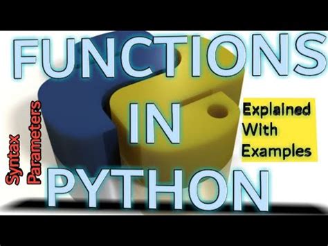Fun With Python Function Parameters Python Functions Explained YouTube
