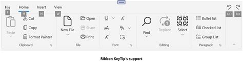 How To Set Keytip In The Winui Ribbon Control
