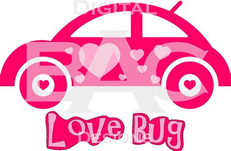 Love Bug Svg Png Slug Bug Pink Svg Valentines Svg Cricut Etsy