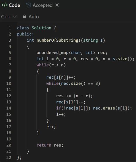 1358 Number Of Substrings Containing All Three Characters 解題紀錄 佛朗火箭製造基 Supersonico Dcard