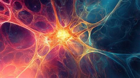 Vibrant Abstract Illustration Of Interconnected Neural Structures And