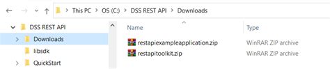 Note The Dss Rest Apilib Directory Was Automatically Created If You