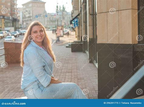 Plus Size Model At City Street Stock Image Image Of Diet Plus 296391775