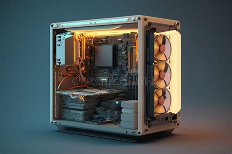 Modern Computer Build Stock Illustration Illustration Of Light 273449232