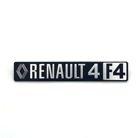 Monogramme Renault 4 F4 1ère Génération Retro Car Concept