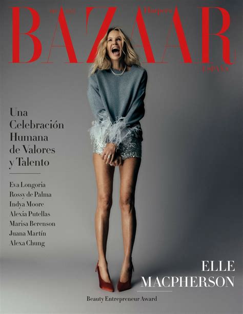 Elle Macpherson Covers Harpers Bazaar Spain December By Darren Mcdonald Fashionotography
