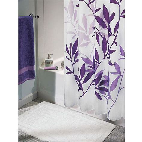 Interdesign Purple Trees Polyester Shower Curtain 72 X 72 Walmart