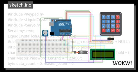 Smart Lock System Wokwi Esp32 Stm32 Arduino Simulator