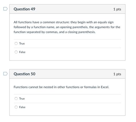 Solved Question Pts All Functions Have A Common Chegg Com