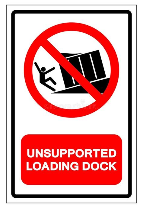 Unsupported Loading Dock Symbol Sign Vector Illustration Isolate On