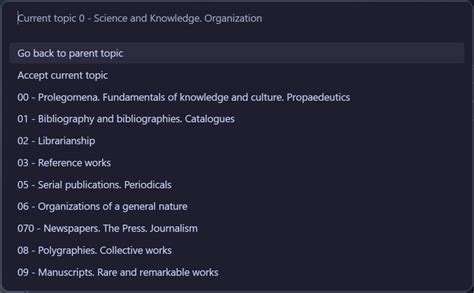 Difficulties In Developing A Udc Or Ddc Classifier Help Obsidian Forum