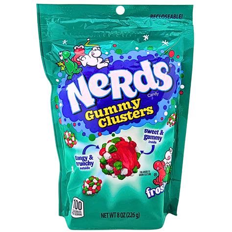 Nerds Holiday Frosty Gummy Clusters 8oz Candy District