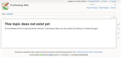 Getting Started With DokuWiki CiviHosting