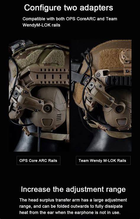 Bluetooth Headset For Ops Core Helmetsteam Wendy Helmets Hig Operator