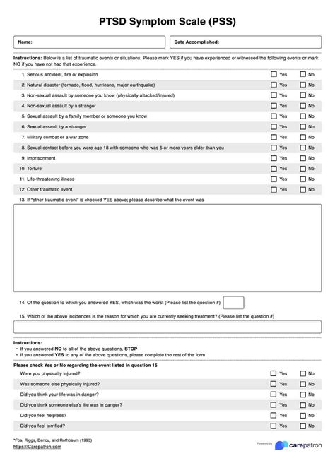 Ptsd Symptom Scale