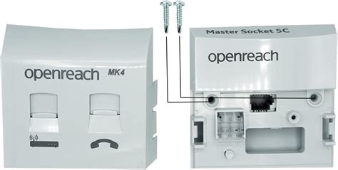 Davox Bt Openreach Master Phone Socket Nte5c Mk2 Mk4 Faceplate Combination Socket For Fibre