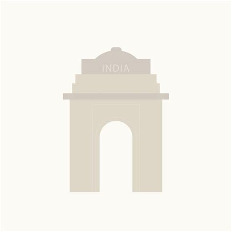 공화국 기념일 인도 게이트 프리미엄 벡터