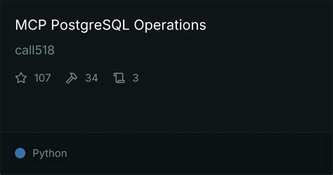 Schema Mcp Postgresql Operations Glama