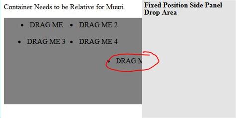 Javascript Jquery Draggable And Droppable Z Index With Relative