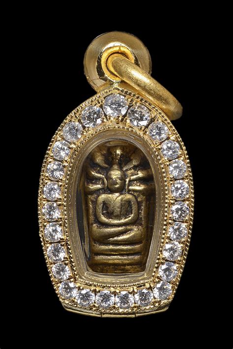 ป๋อง สุพรรณ พระนาคปรกใบมะขาม พิมพ์ฐานสองชั้น เนื้อทองแดง กระไหล่ทอง