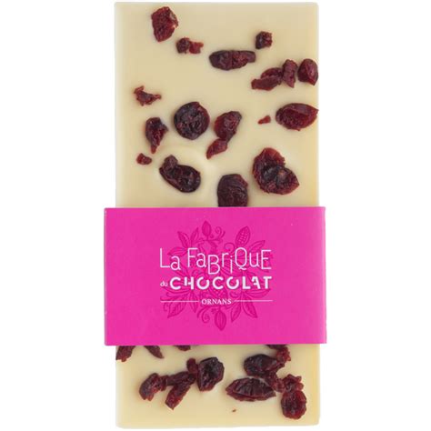 Blanc Cranberries La Fabrique Du Chocolat