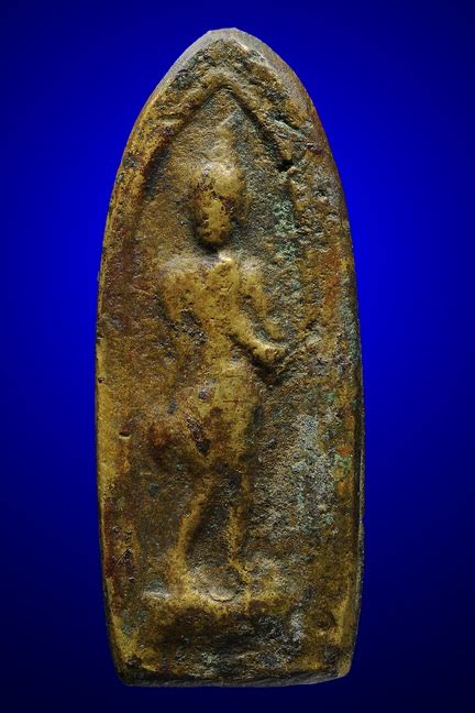 หลวงพ่อโบ้ย วัดมะนาว พิมพ์ลีลาใบหอก พระเครื่อง พระแท้ Webpra เว็บ พระ คอม