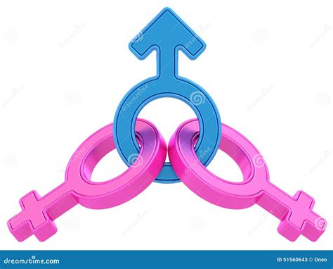Gender Symbols Female Gender Symbol Illustration On White Background Royalty Free Stock