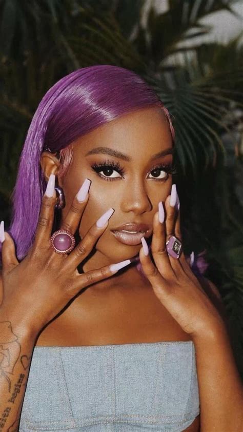 Flo Milli With Purple Hair