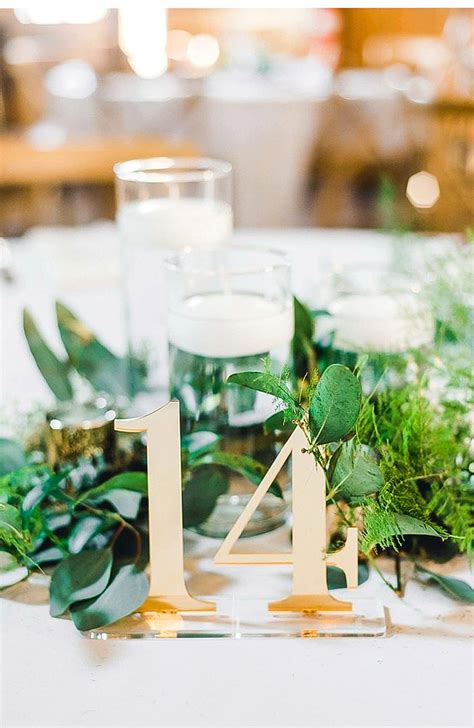 Fancy Table Numbers For Weddings