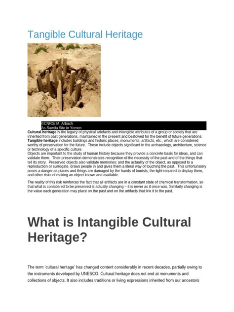Tangible Cultural Heritage Pdf