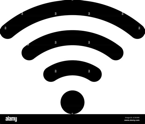 Wifi Black Icon Isolated Vector Illustration Wireless Network