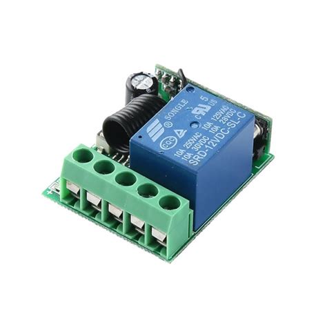 433 Mhz Univerzális Vezeték Nélküli Távirányító Kapcsoló Dc 12v 1ch Relé Vevő Modul És Rf Adó