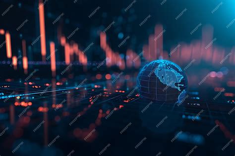 Premium Photo Graphical Representation Of Globe Graph 1