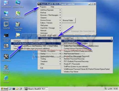 Cara Reset Password Windows 7 Menggunakan Hiren Boot Cd 152 Websiteku99