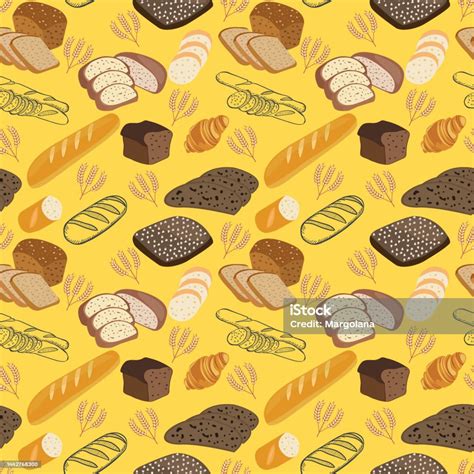 베이커리 다양한 종류의 유기농 구운 식품의 원활한 패턴 건강한 식생활에 대한 스톡 벡터 아트 및 기타 이미지 건강한 식생활 곡초류 낙서 드로잉 Istock