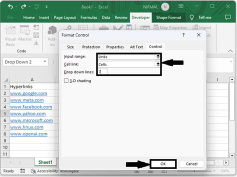 How To Create Drop Down List With Hyperlinks In Excel