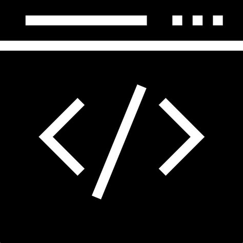 Browser Coding Vector Svg Icon Svg Repo