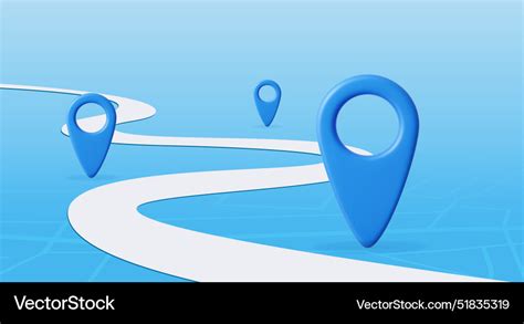 3d Road Map Royalty Free Vector Image Vectorstock