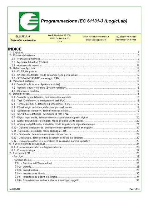 Programmazione Iec 61131 3 Logiclab Pdf