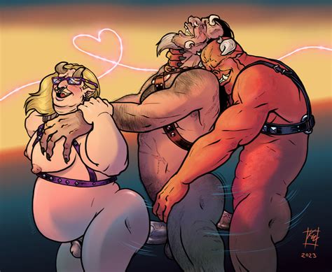 Happy Threesome By Karhumies Hentai Foundry