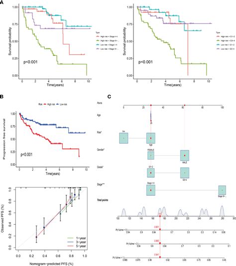 Progression Free Survival Of The Risk Model A Survival Analysis Of Download Scientific