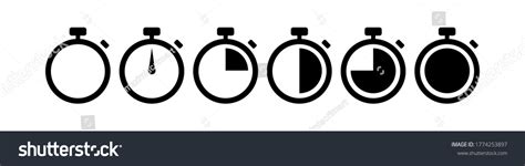 Timers Icon Set Countdown Timer Symbol เวกเตอร์สต็อก ปลอดค่าลิขสิทธิ์ 1774253897 Shutterstock