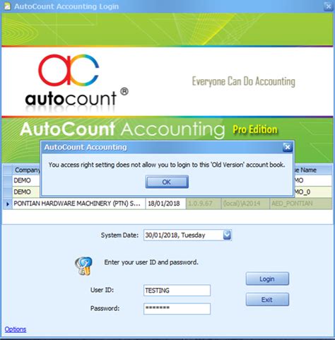 Troubleshootinglogin Error You Access Right Setting Does Not Allow You Login To This ‘old