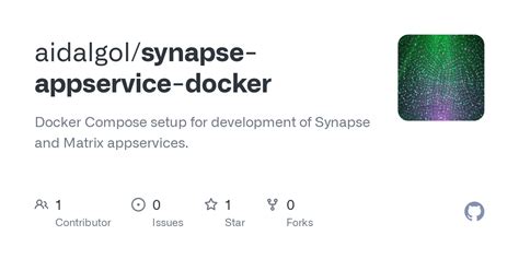Github Aidalgolsynapse Appservice Docker Docker Compose Setup For Development Of Synapse And