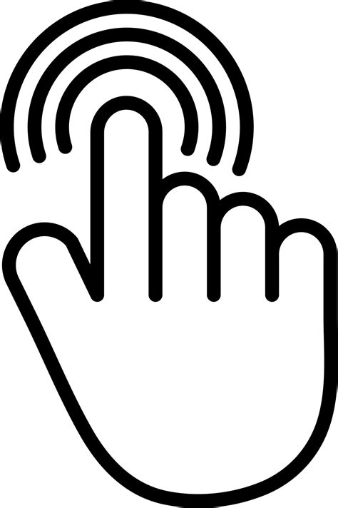 Hand Click Button Decoration Elements 21312393 PNG