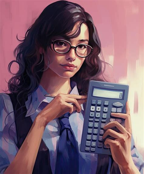 Premium Photo Woman Working With Paper Pencil Calculator